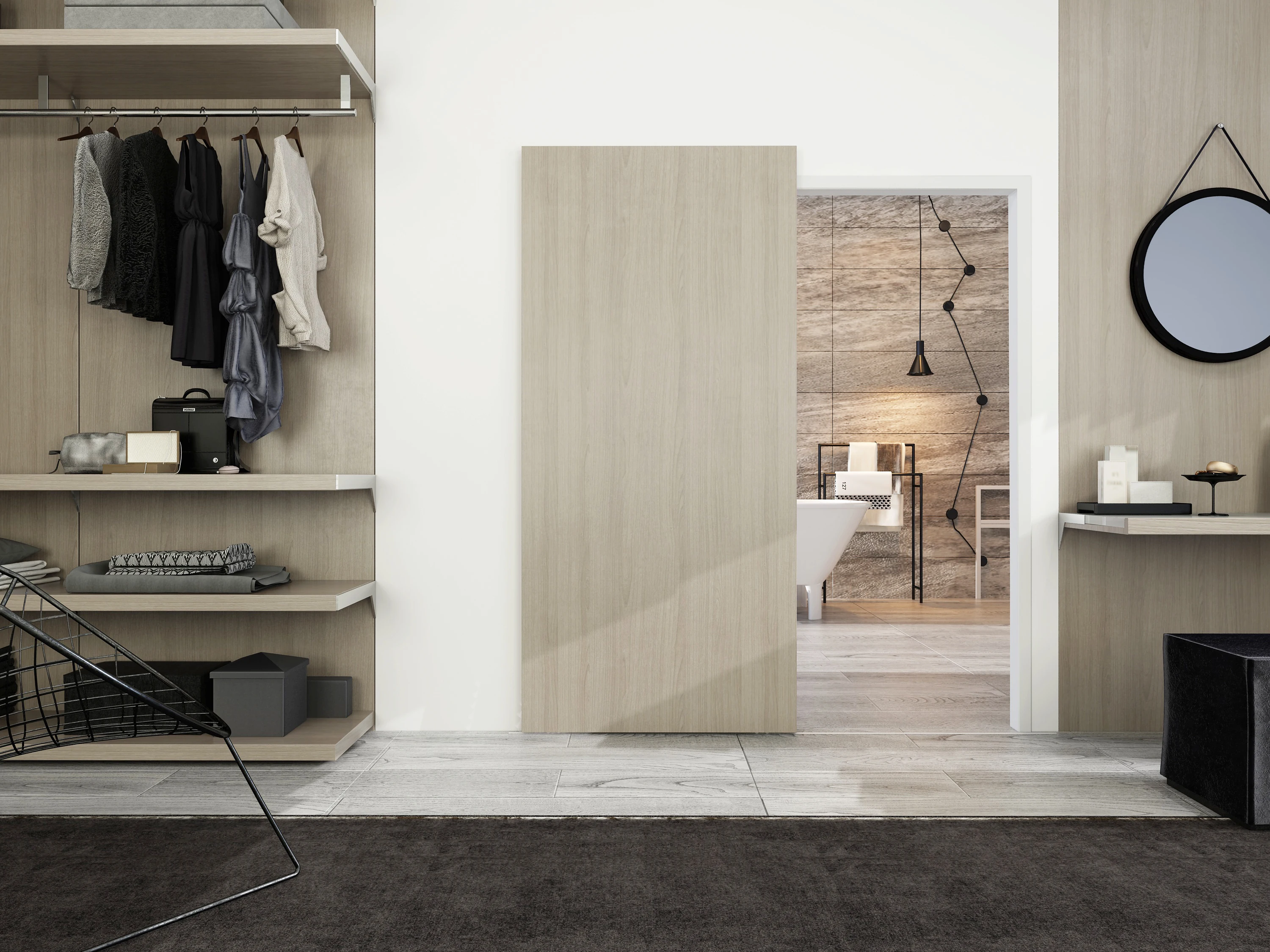 Invisible Hardware Sliding Door System - Modern & Durable