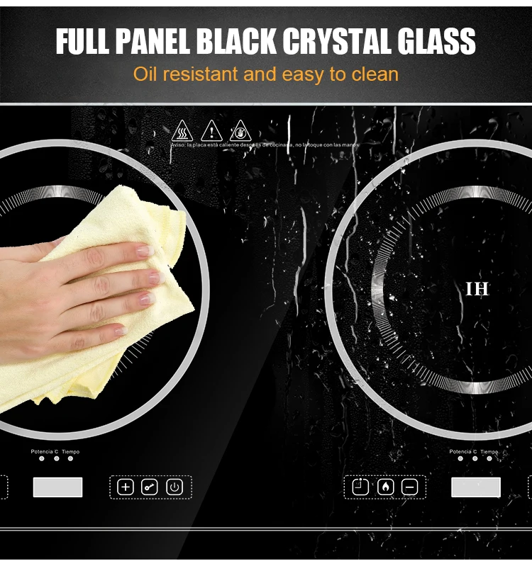 Combined Two Head Induction Cooker - Dual Hobs for Cooking