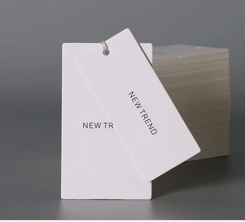 Customized Logo Luxury Clothing Garment Hanging Card Transparent ...