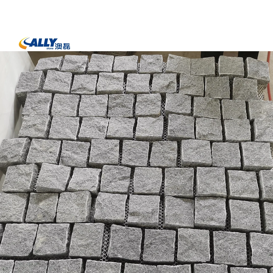 Natural Chinese Sesame Black G654 Granito Cobble Stone Granite Paving ...