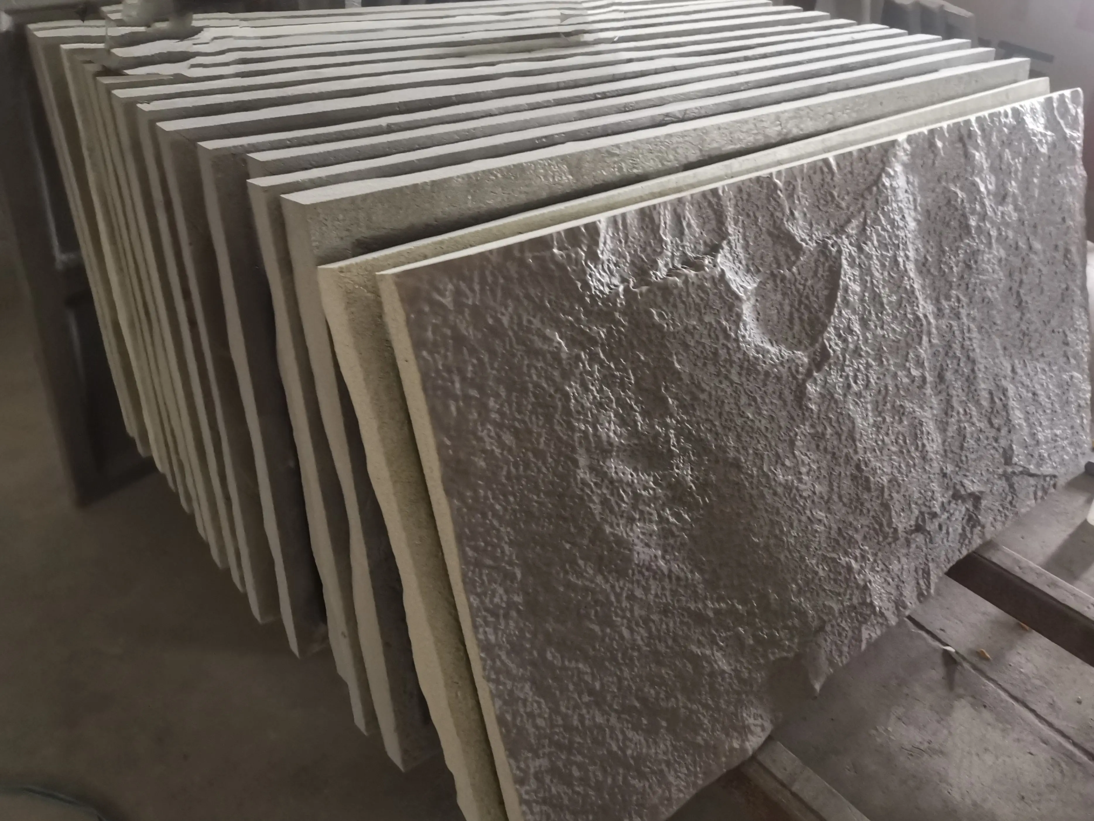 Exterior and Interior Fireproof Lightweight Artificial Stone PU Panels