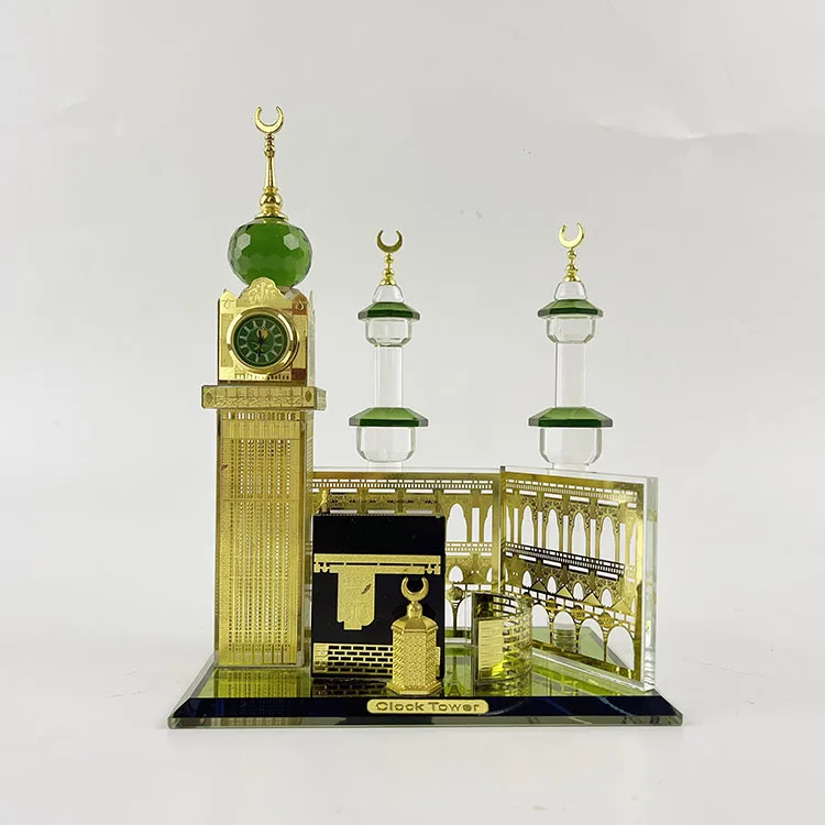 Crystal Clock Tower Religion Makkah Mecca Islamic Gifts