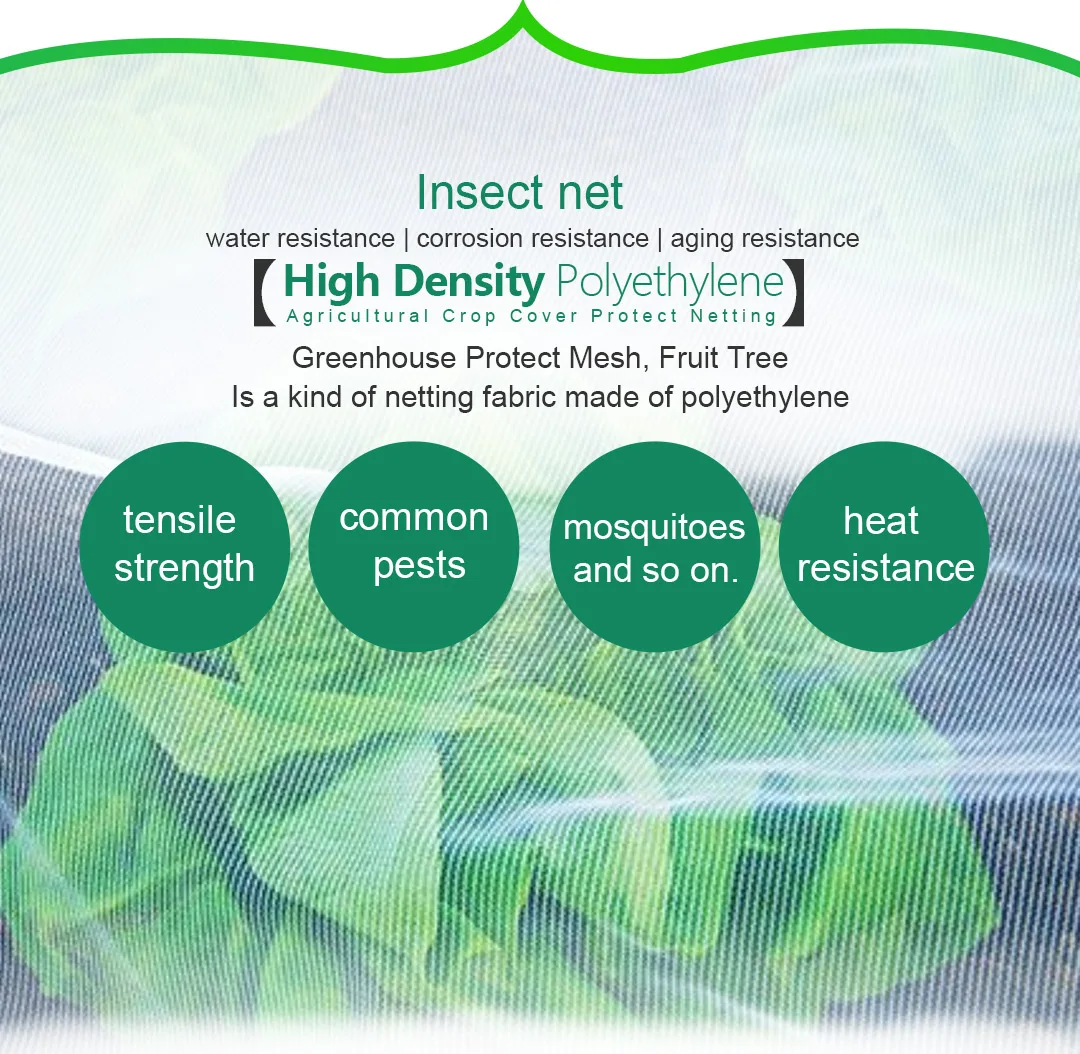 HDPE+ UV Plastic Mesh Resistant Greenhouse Insect Net Anti Insect Net ...