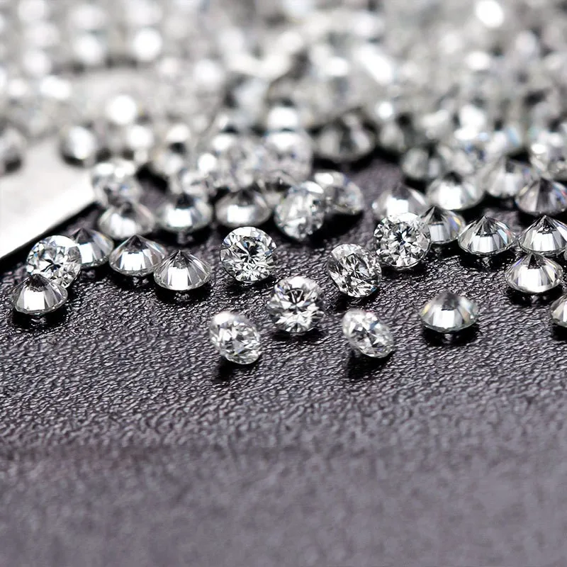 Tiny Semi Joyas Lab Grown Diamond 0.8-3mm D Color Round Cut Loose ...