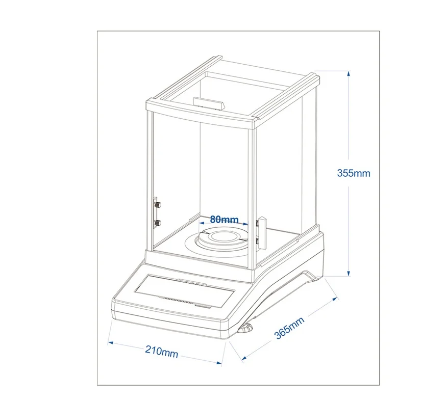 Aoda 61g 0.01mg Fully Automatic Internal Calibration Balance