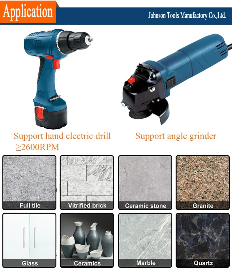 6-180mm Hex Shank Sharp Cutting Tile Ceramic Hole Cutter Diamond Core ...