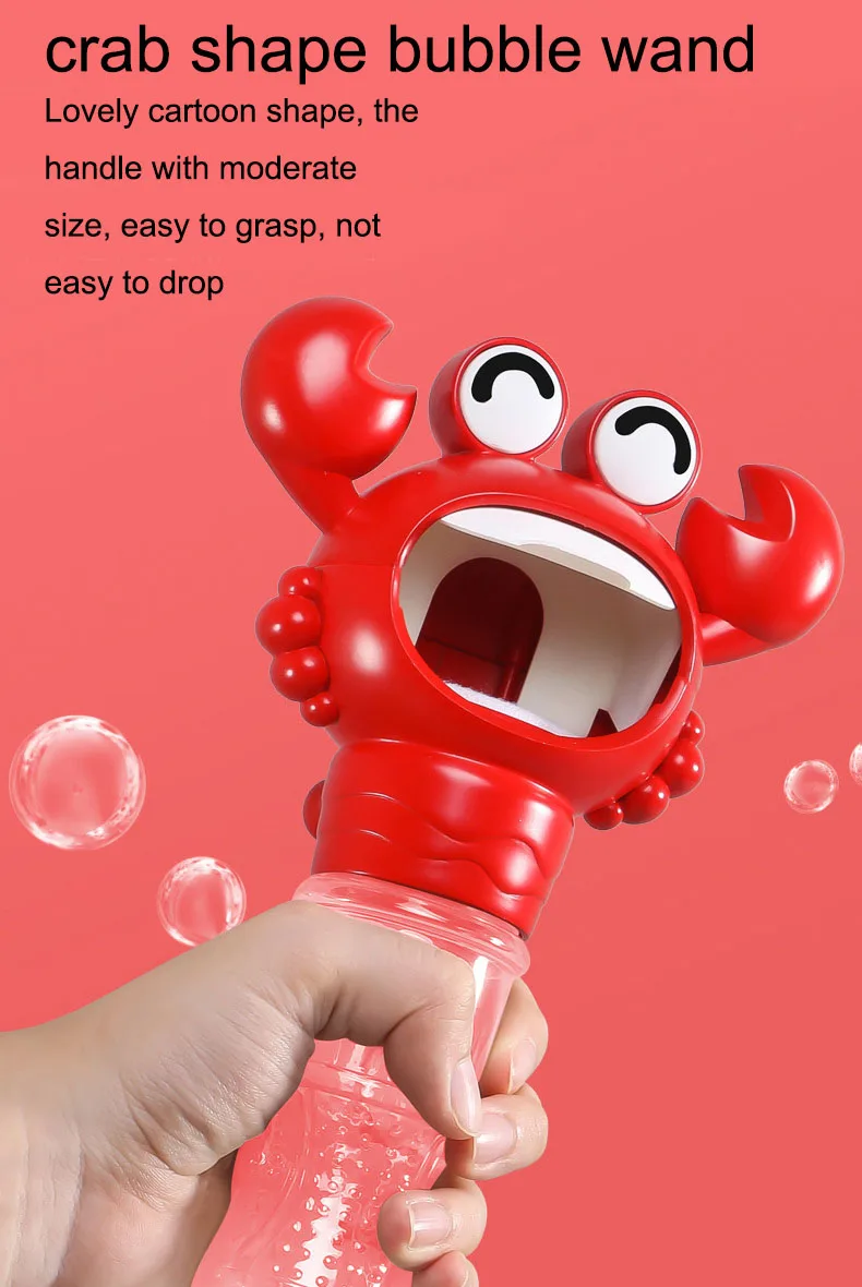 Hot Sale Kids Cartoon Crab Bubble Soap Machine Maker Bath Fun Soap ...