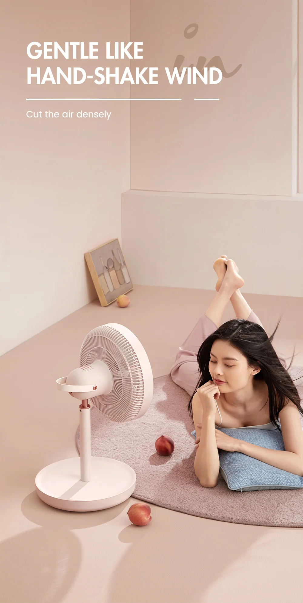 Modern Retractable Oscillating Foldable Rechargeable Pedestal Home Led ...