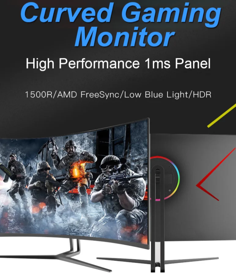 Hopestar Monitor - 32 Inch Gaming with 144hz Curved Screen
