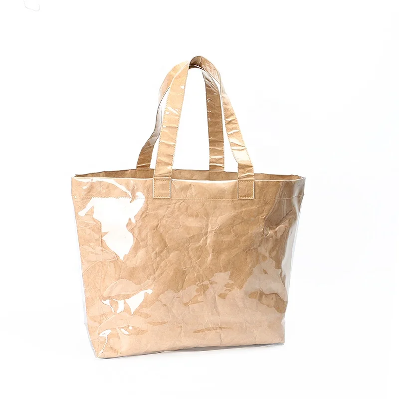 Eco-friendly Waterproof Soft PVC Tote Bag Fashion Washable Tyvek Paper ...