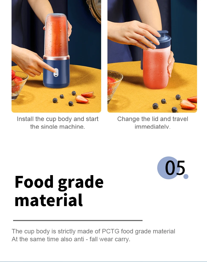 Factory Juicer Cup Home Small Portable Rechargeable Mini Usb ...