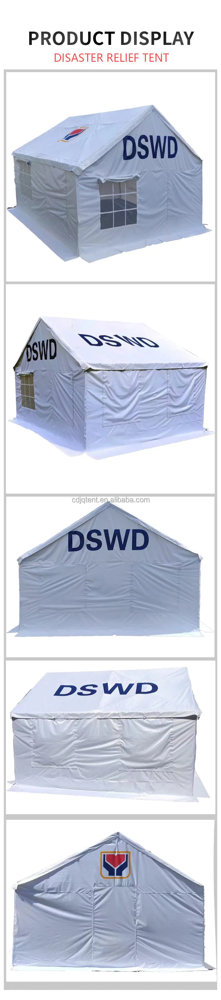 Philippine DSWD Disaster Relief Tent Refugee Shelter Warehouse Oxford ...