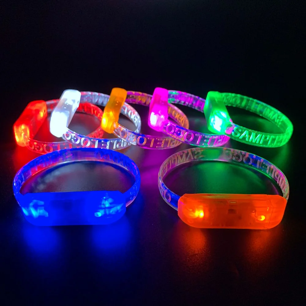 Logo Custom Led Bracelets Music Activated Party Supplies For Kids ...