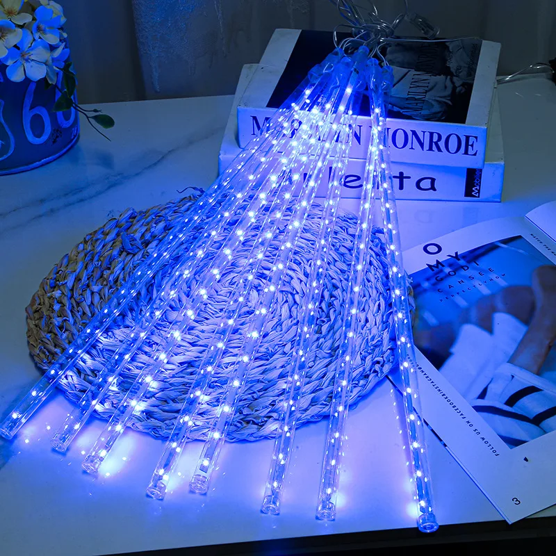 30cm/50cm/80cm Waterproof Tubes Meteor Lights Colorful Meteor Shower ...