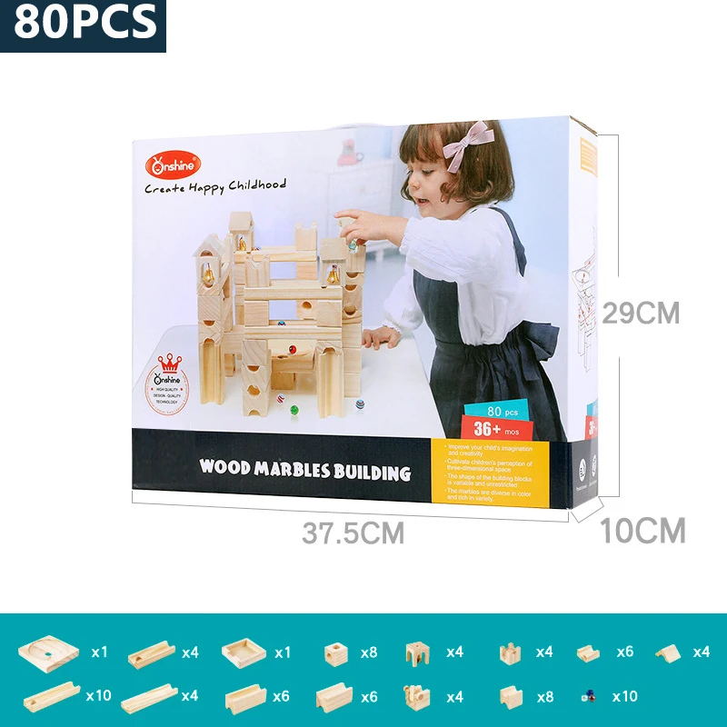 Early Educational Assembling Ball Kids Learning Wooden Toys Montessori ...