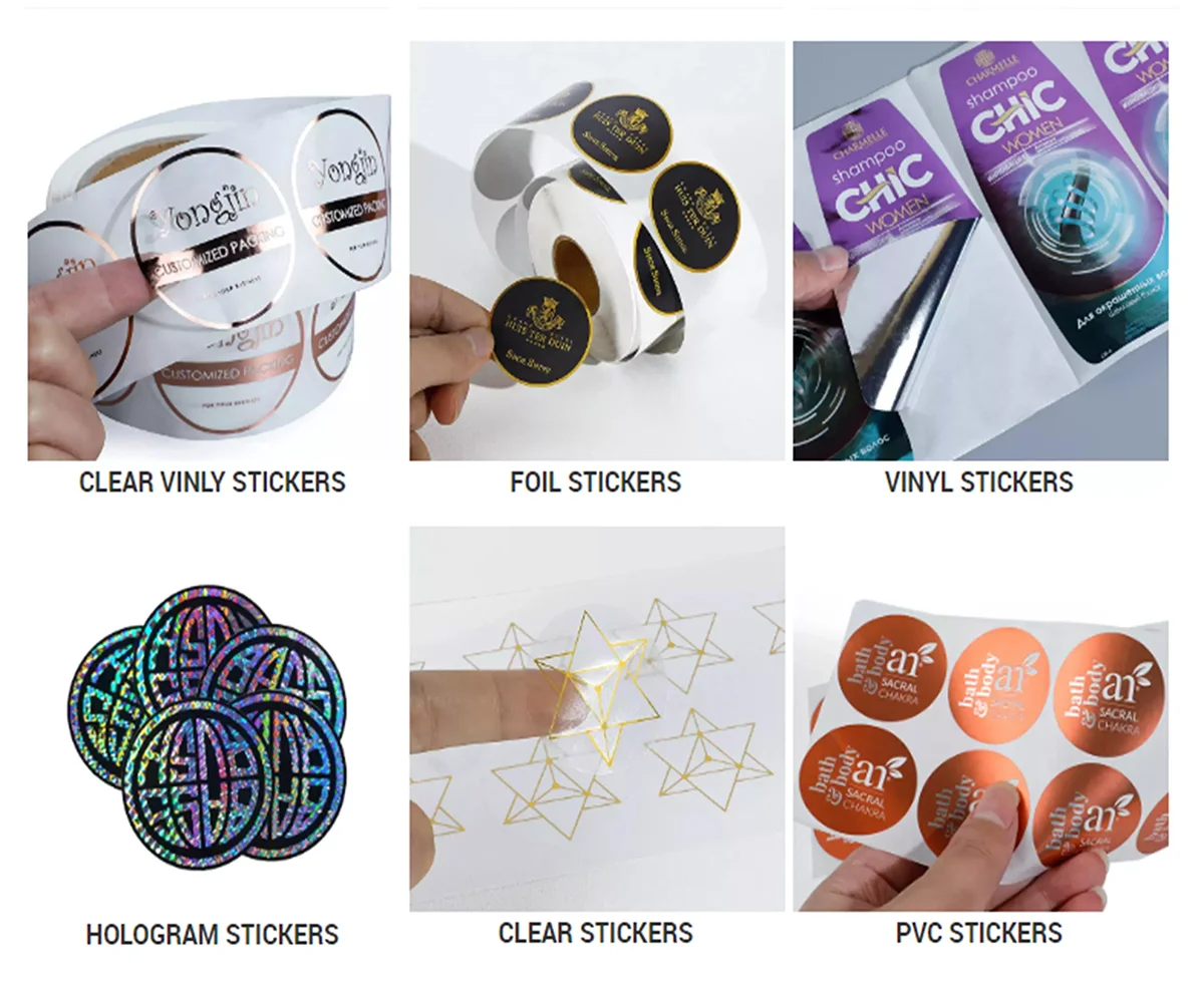Thank You Stickers,Black Custom Stickers Roll Waterproof Packaging For ...