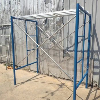 H Type Frame Scaffold Set Iron Steel Frame Construction Mobile Walkthru ...