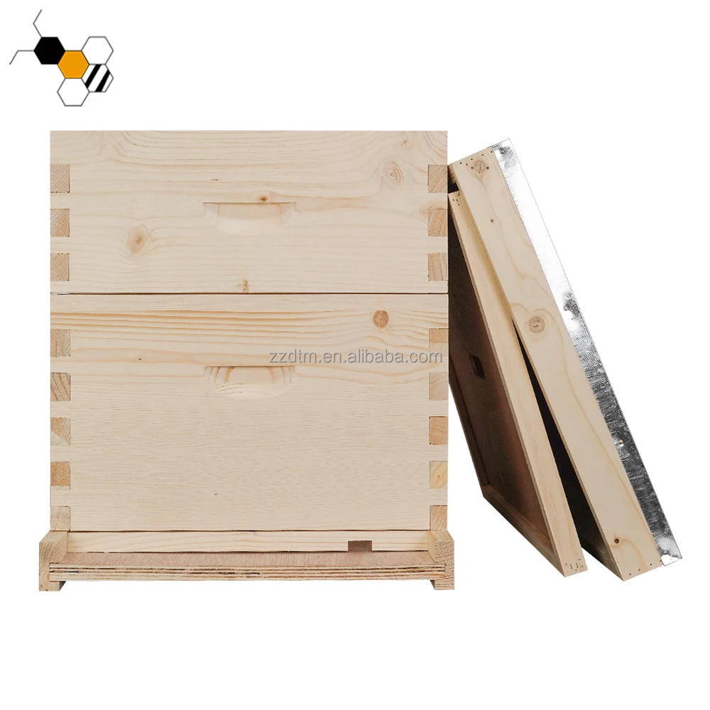 Wholesale New Unassembled Flat Pack Langstroth Beehive Boxes with 20 ...
