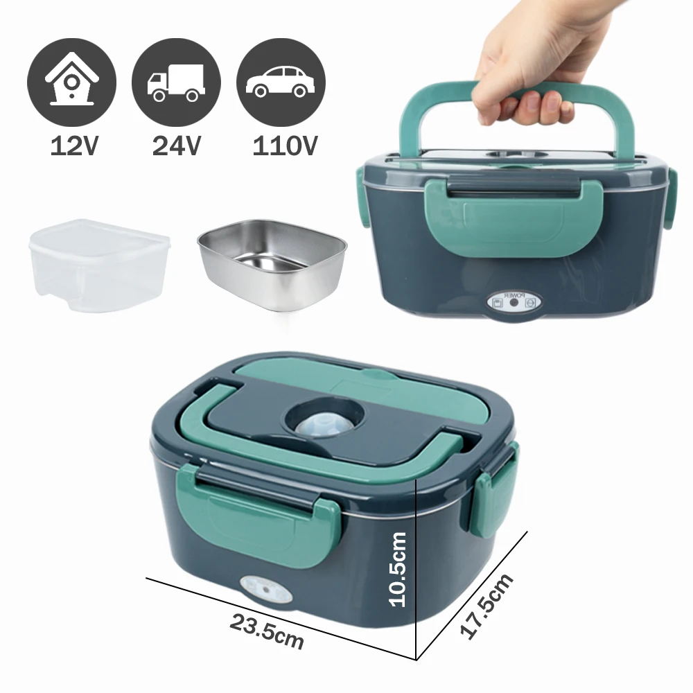 Amz Top Seller 1.5l Stainless Steel Portable Electric Food Container ...