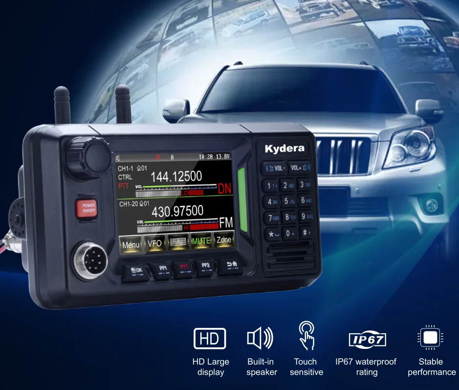 Kydera CDR-500UV - 30W Mini DMR Transceiver with IP67 Waterproof