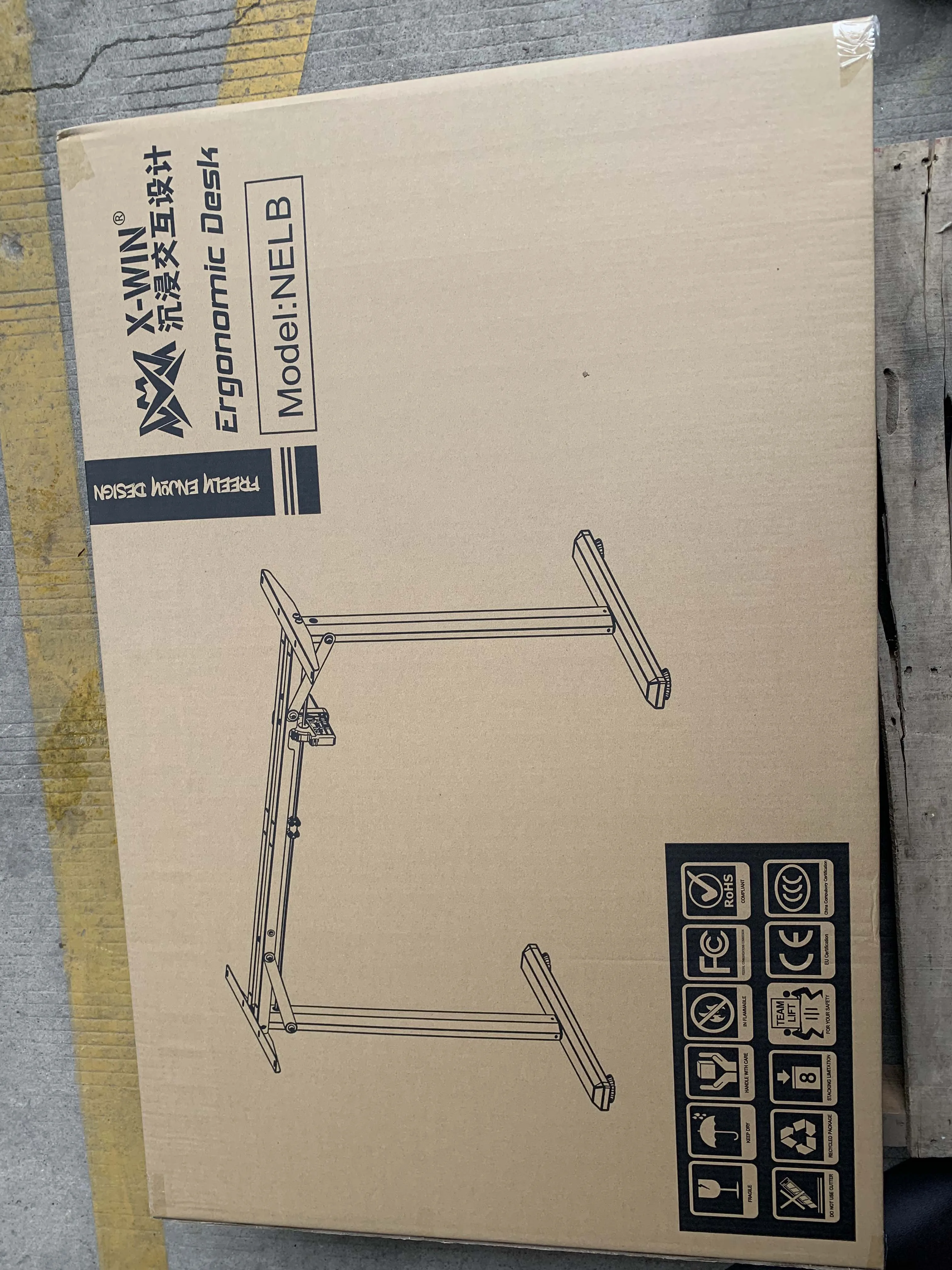 2023 Custom Price Electric Sit Stand Up Lift Table Frame Up And Down ...