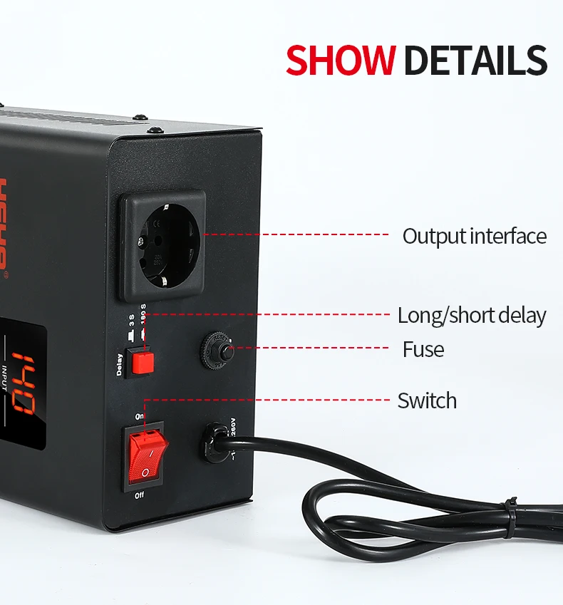 MRB140-1KVALED Display Variac Transformer Single Phase AC Current Type ...