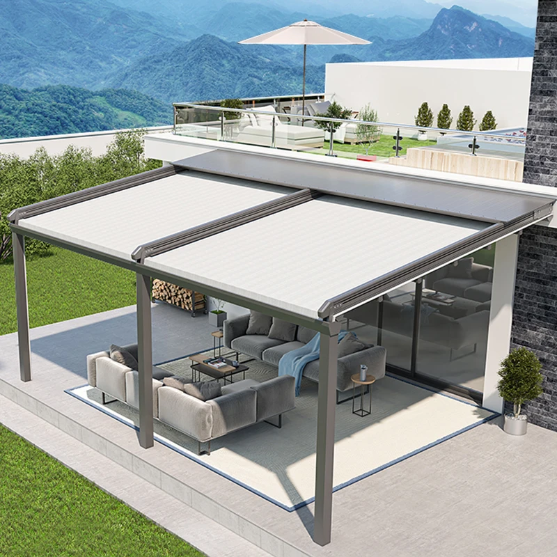 Manufacture Retractable Awning Outdoor Waterproof Automatic Retractable ...