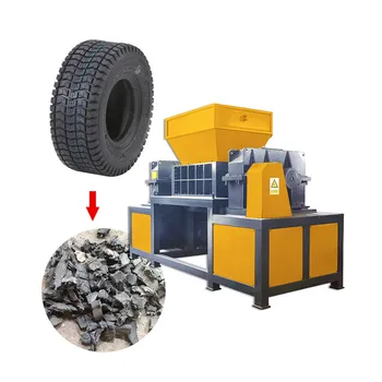 Heavy Duty Industrial Waste Scrap Car Tire Tyre Shredding Machines For Waste Tire Crusher - Buy ...