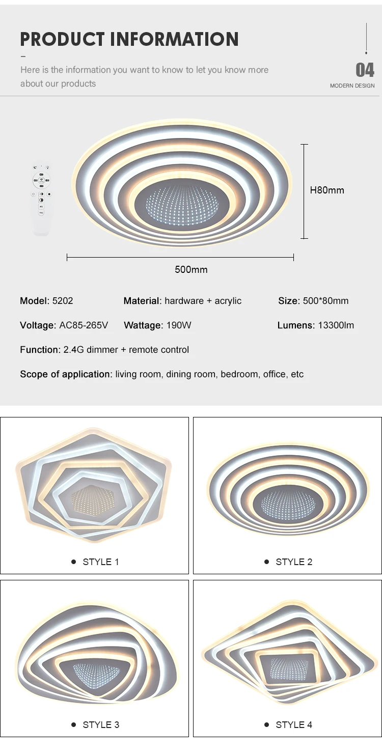 Smart LED Ceiling Lights - Modern & Efficient Lighting