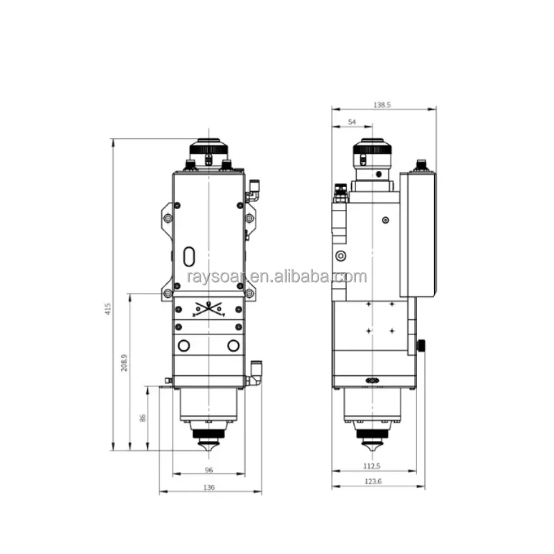 Raysoar BM06K0621U - 6kw Laser Cutting Head for Raytools