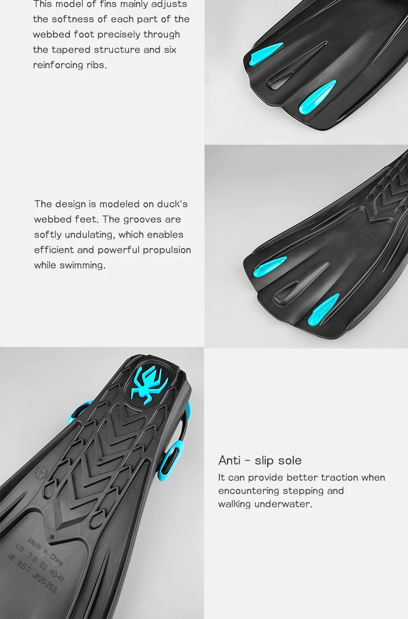 Aloma New TRP+PP Adult Swim Fins - Premium Freediving Fins