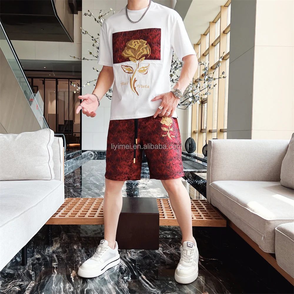 Wholesale Summer Casual Shorts Sets Short Sleeve T Shirt Shorts Solid Tracksuit Set 2 Pieces ...