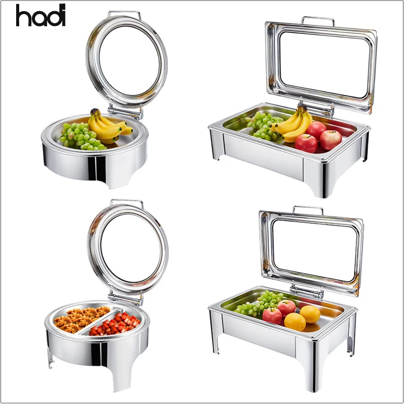 Hydraulic Induction Electric Buffet Stove 304 Stainless Steel Chafer ...