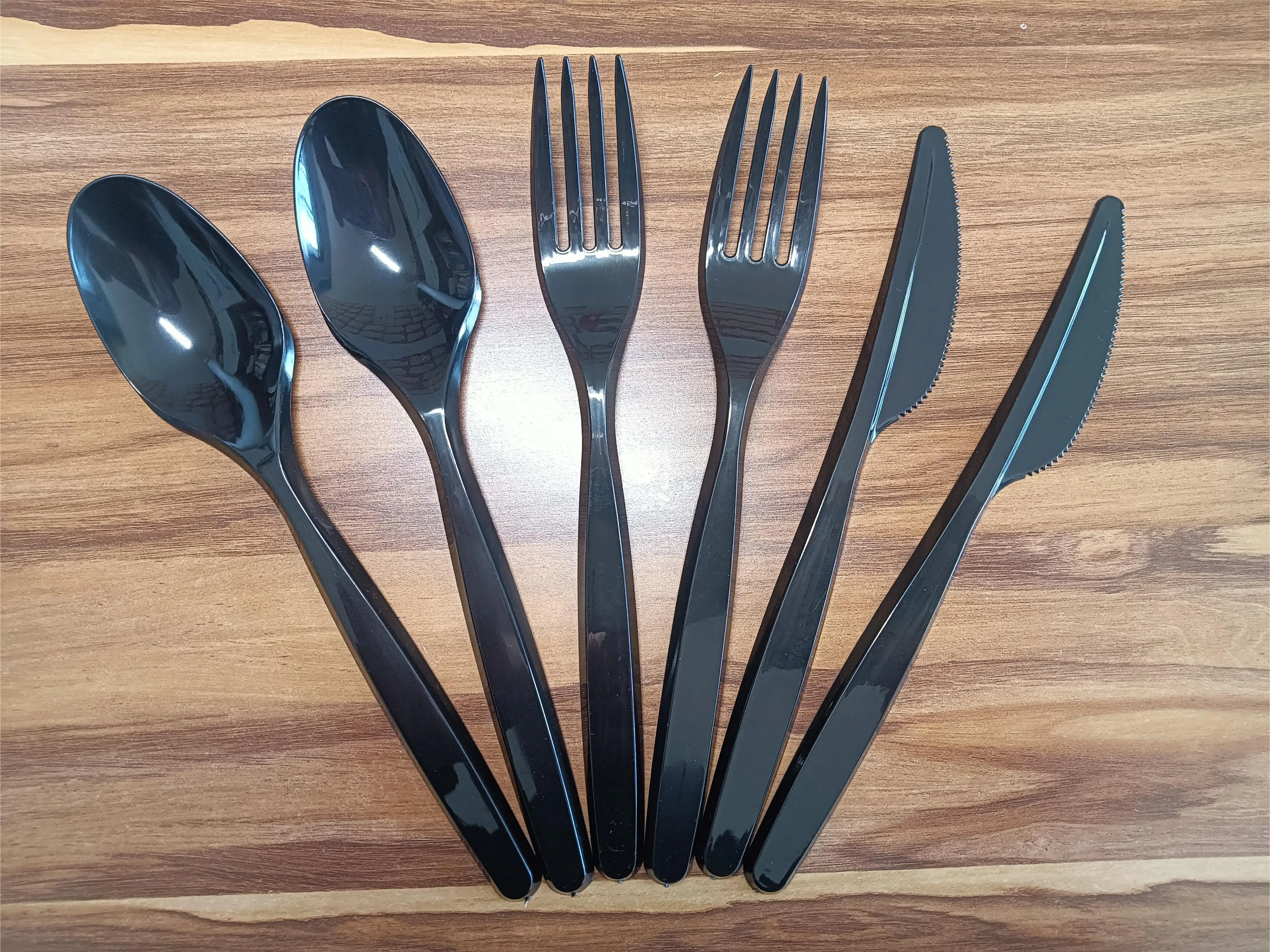 18cm American Style Medium Weight Disposable Plastic Ps Cutlery Set ...