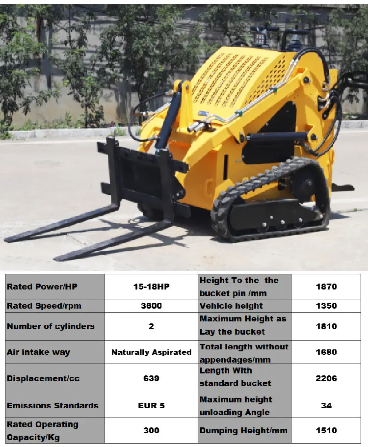 Made In China Tracked Mini Skid Steer Loader - Buy Mini Skid Loader ...