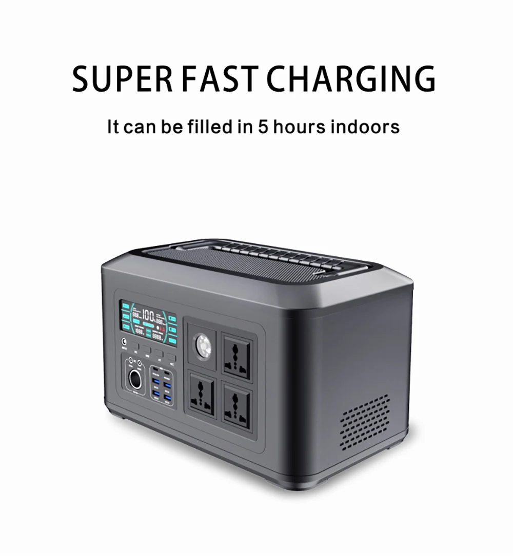 Energy Storage Portable Power Station Huge Capacity 1000w Portable ...