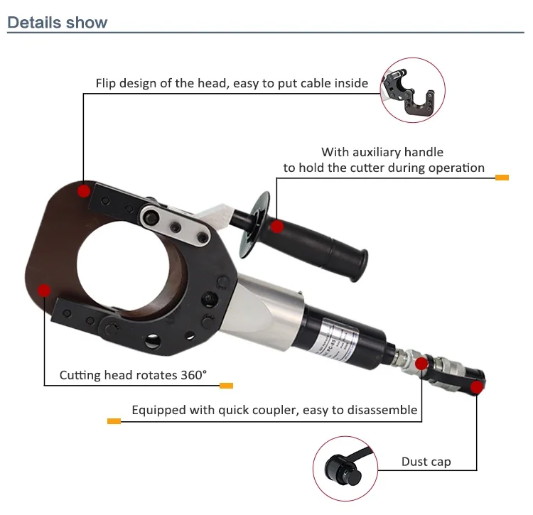 PC-85 6T Hydraulic Cable Cutter - Precision and Efficiency