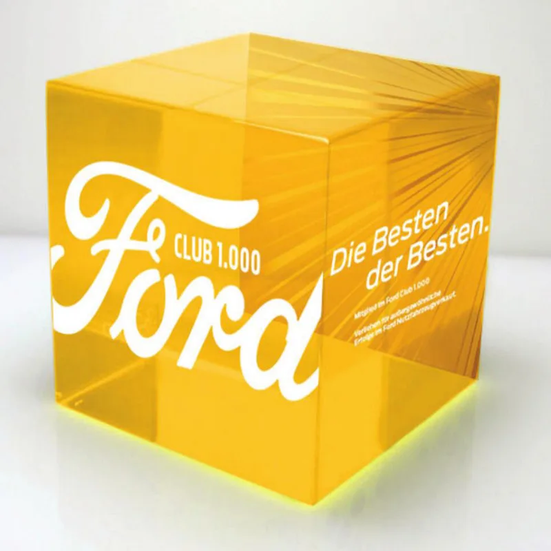 Custom Plexiglass Stand Name Plate Logo Block Desk Print Sublimation UV ...