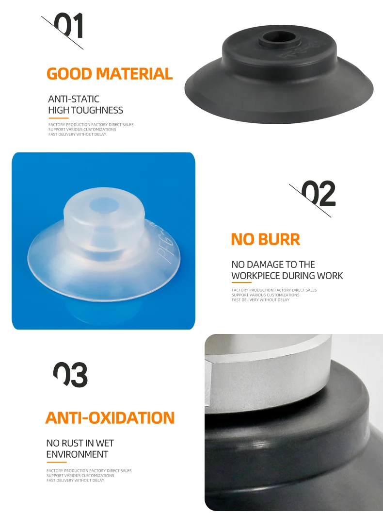 CONVUM Mini Vacuum Suction Cups for Horizontal & Vertical Transport, OEM