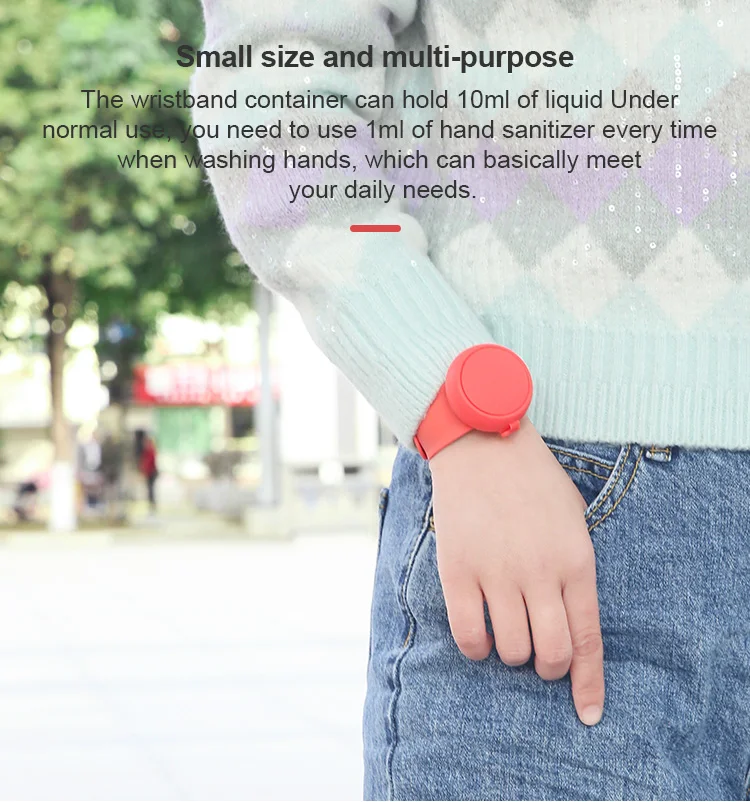 Portable Travel Refillable Wearable Lotion Holder Silicone Hand ...