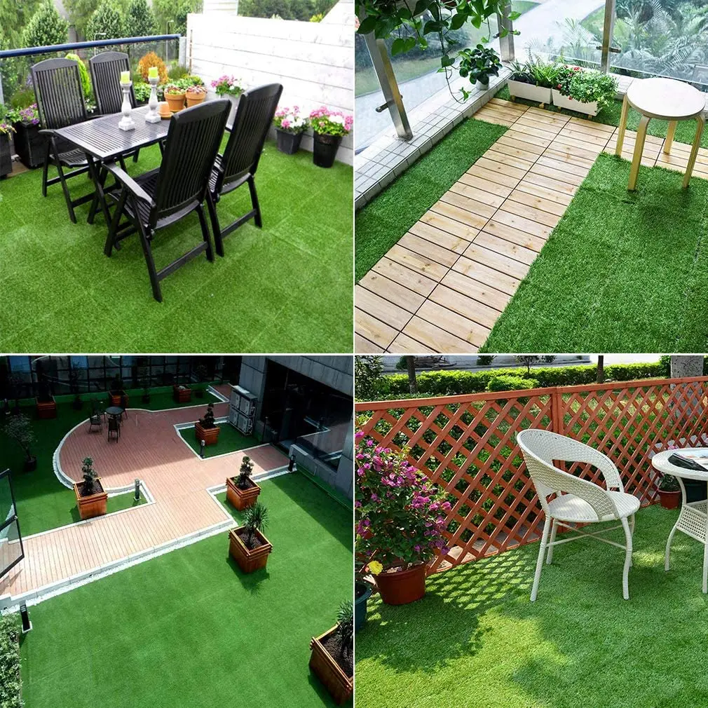 Interlocking Deck Tiles Thick Synthetic Fake Self-draining Mat Patch ...