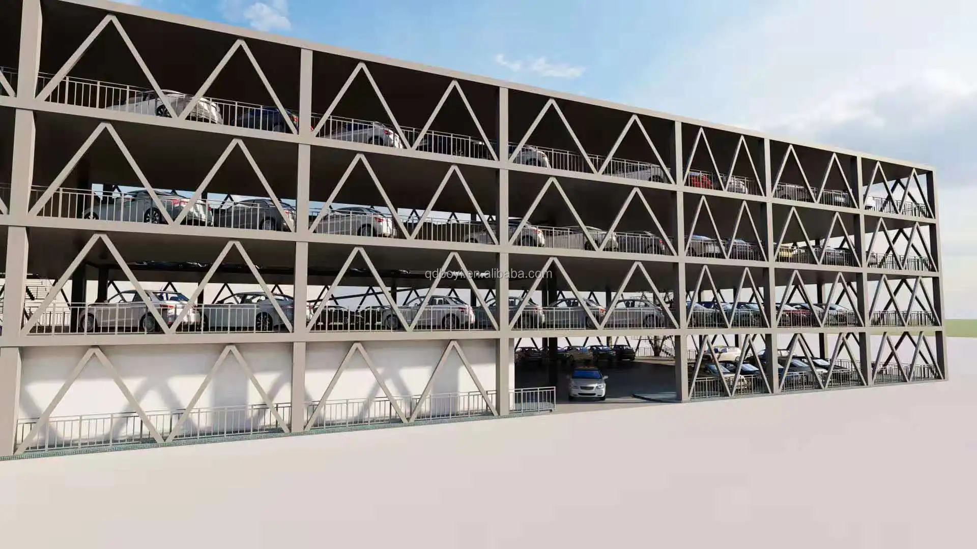 Multi Level Automated Steel Structure Car Parking System Smart Carousel ...