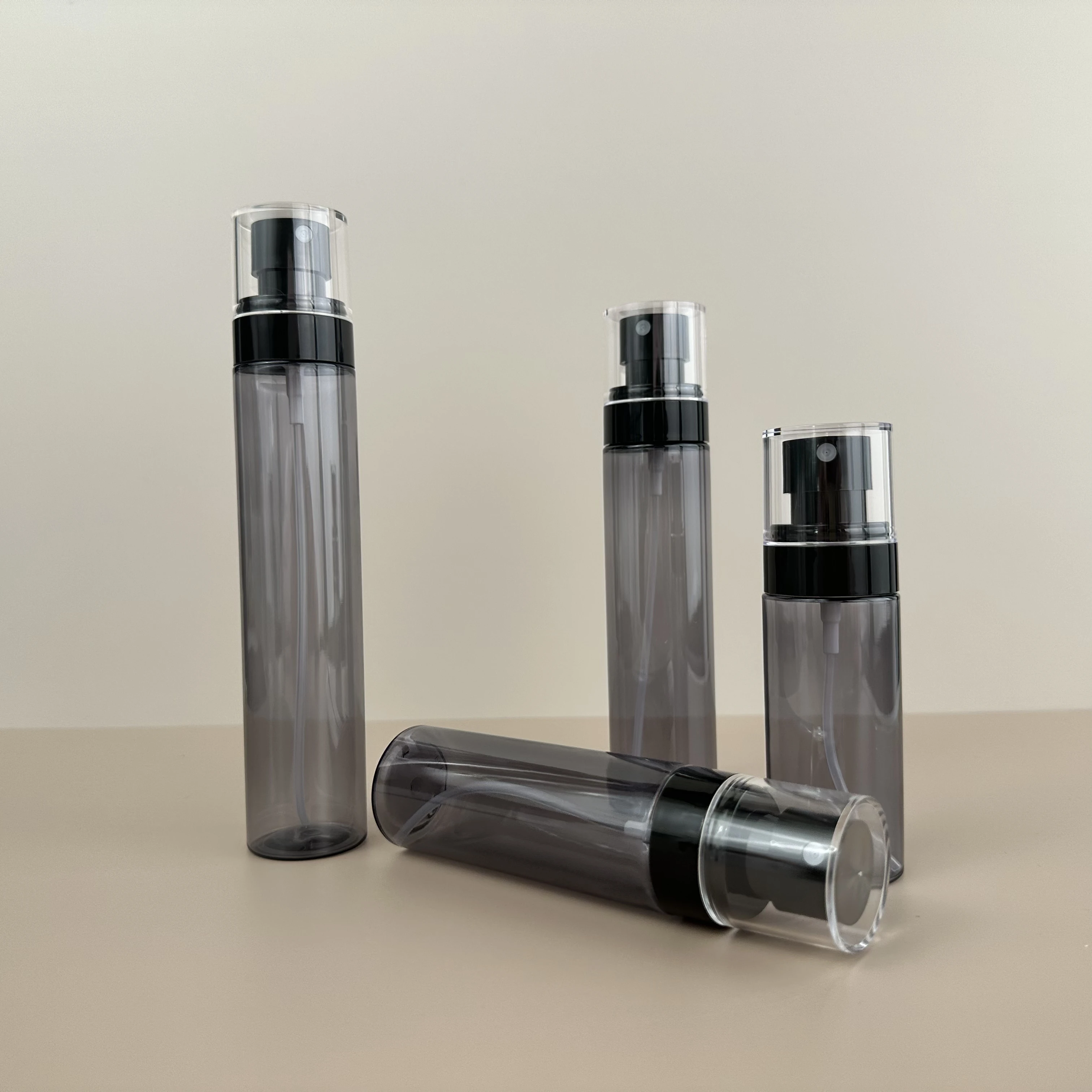 4oz Black Mist Sprayer Plastic Bottle 100ml Cosmetics Packaging Hair Matte Fine Mist Spray ...