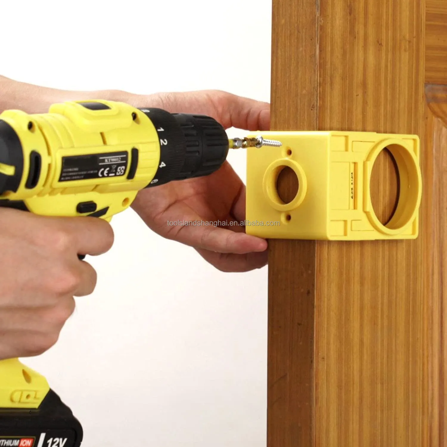 Door Lock Installation Kit with Hole Saw - Carbon Steel