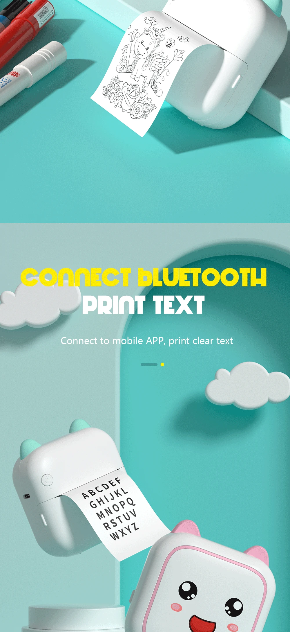 Mini Portable Thermal Printer - Perfect for Smart Bottle Gifts