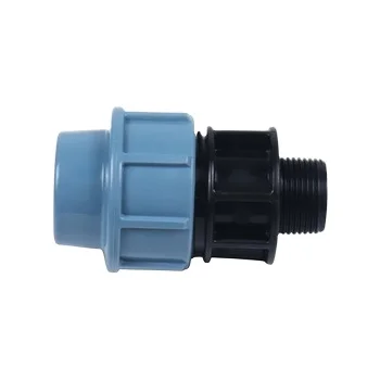 Hot Male threaded PN16 plastic PP compression fittings pp Whole plastic male coupling pipe ...