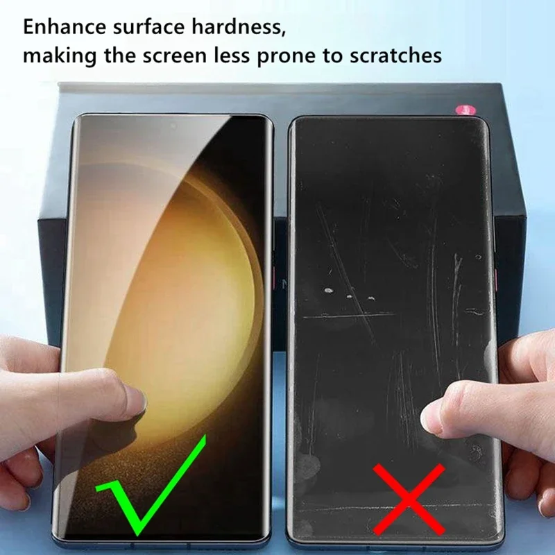 Curved Pmma Polymer Nano Full Glue Cover Tempered Screen Protector For ...
