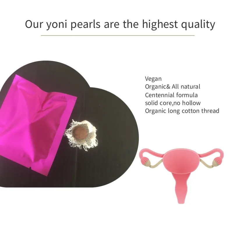 Natural Feminine Hygiene Cleaner - Yoni Tampon Yoni Pearls Herbal