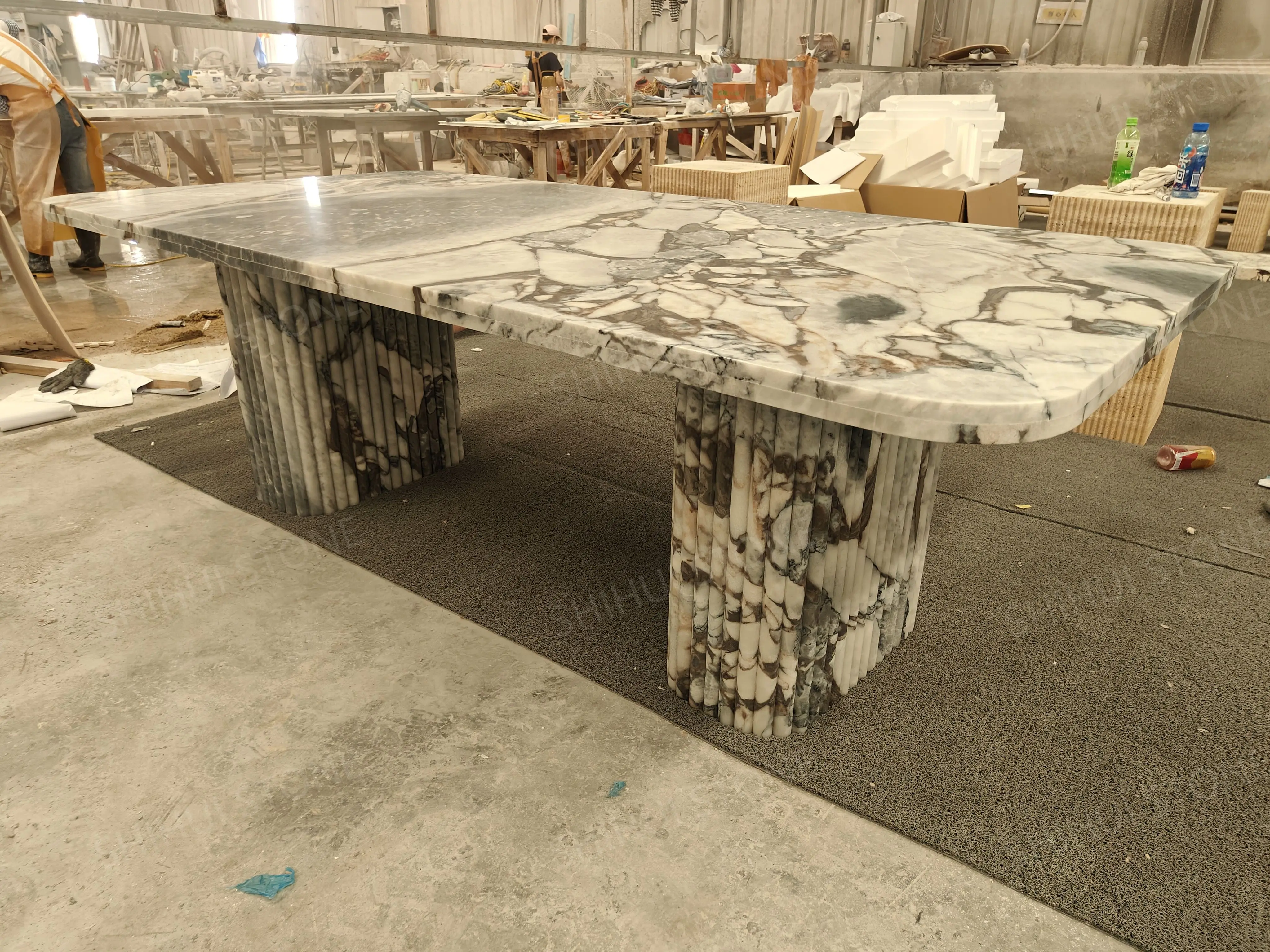 SHIHUI Customized Luxury Natural Marble Dining Tables