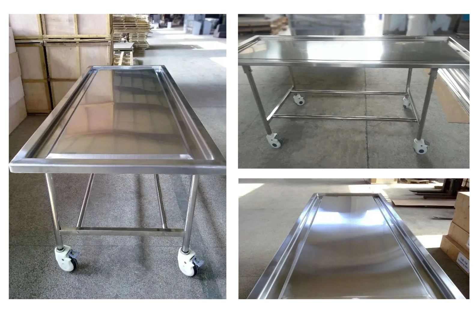 THR-105 Funeral Products Stainless Steel Embalming Table